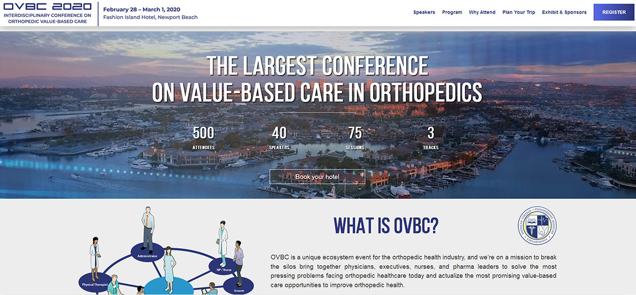 Largest Conference On Value Based Care In Orthopedics 2020